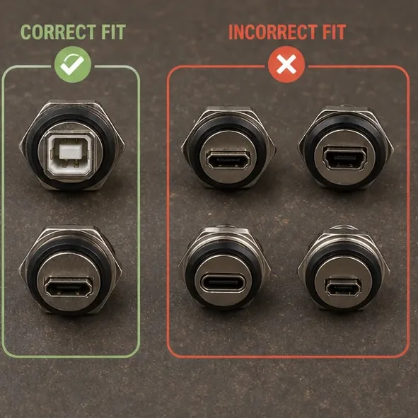 Type-B and Micro USB Panel Mount Connector Requests - Guobin Weiye